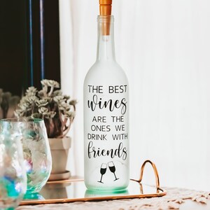 Friendship Bottle Light, Friendship Wine Bottle Light, Birthday Gift ...