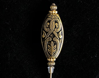 Antique Gold Pin - Etsy