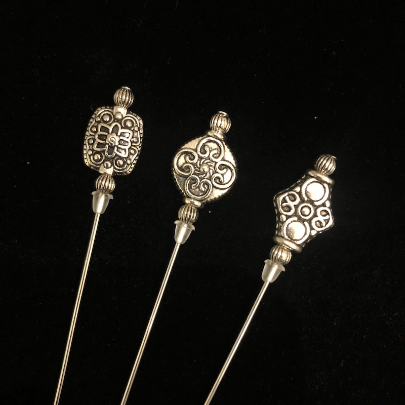 Antique Hat Pin Gold - Etsy UK