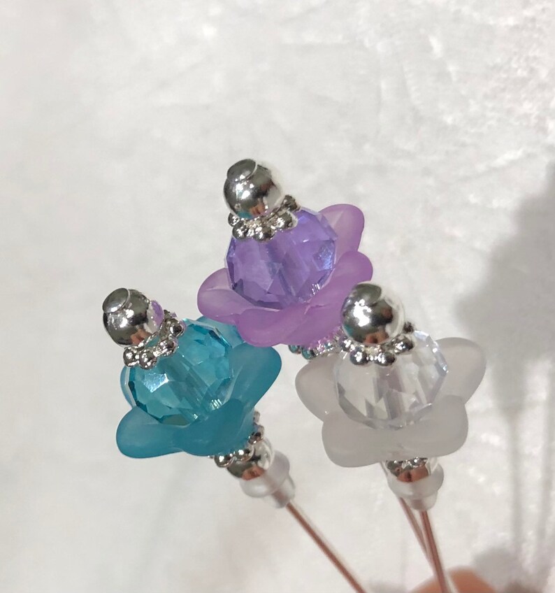 Beautiful Handmade Flower Pins Lots of Colours 2 Lengths - Etsy