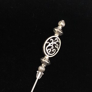 Ornate Hatpins in Silver or Gold and a Choice of Lengths: 15cm or 7.5cm ...