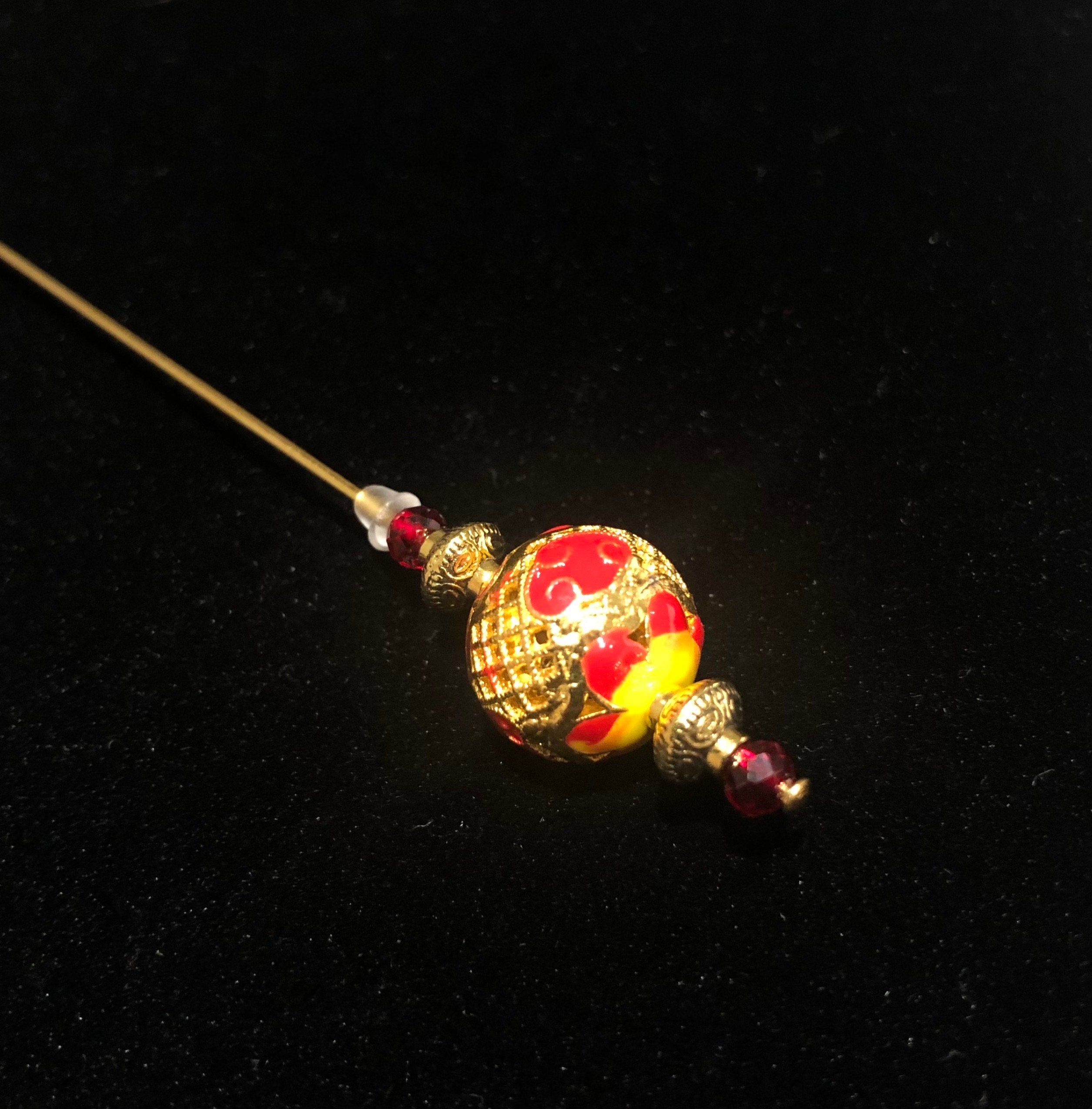 Decorative Gold Hat Pins/lapel Pins /hijab Pins/brooch Pins: 2 ...