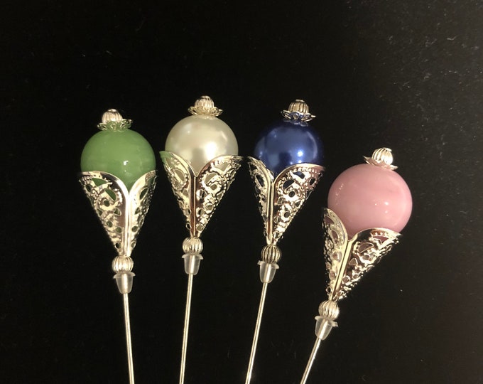 Decorative Gold Hat Pins/lapel Pins /hijab Pins/brooch Pins: 2 ...