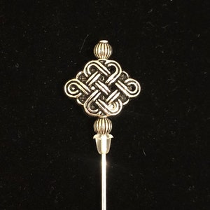 Tibetan Silver Hat Pins. A Selection of 3 Beautiful Designs in a Choice ...