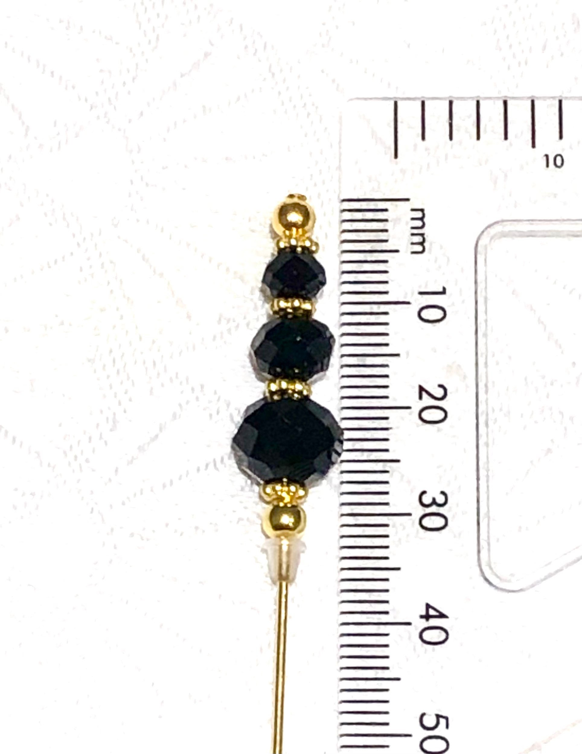Black and Gold Hat Pins/lapel Pins /hijab Pins: A Selection of - Etsy