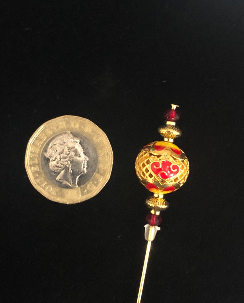 Decorative Gold Hat Pins/lapel Pins /hijab Pins/brooch Pins: 2 ...