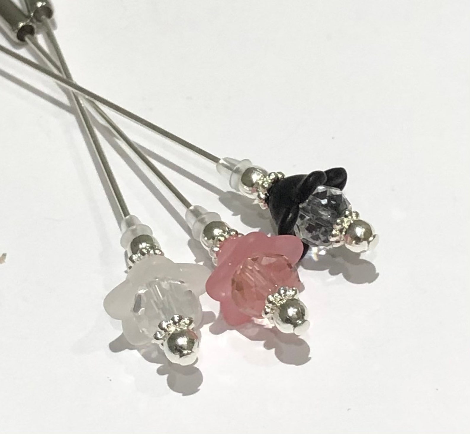 Beautiful Handmade Flower Pins - Lots of Colours, 2 Lengths - Etsy