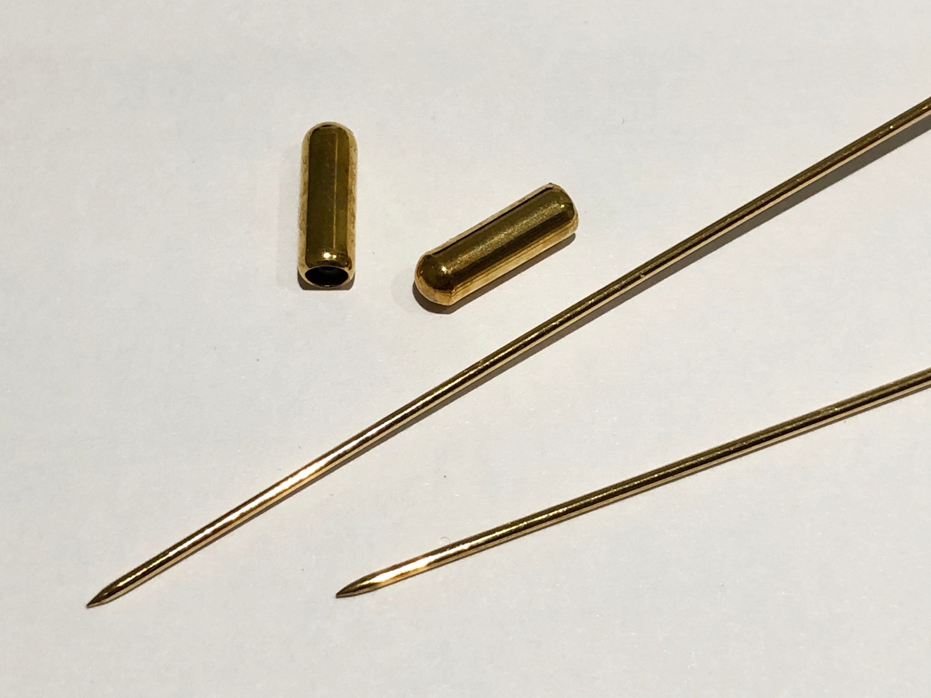 Oval Antiqued Gold Hat Pin in a Choice of Lengths - Etsy