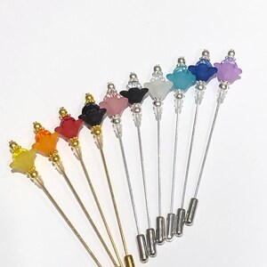 Beautiful Handmade Flower Pins - Lots of Colours, 2 Lengths - Etsy