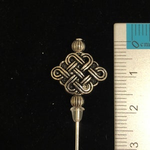 Tibetan Silver Hat Pins. A Selection of 3 Beautiful Designs in a Choice ...