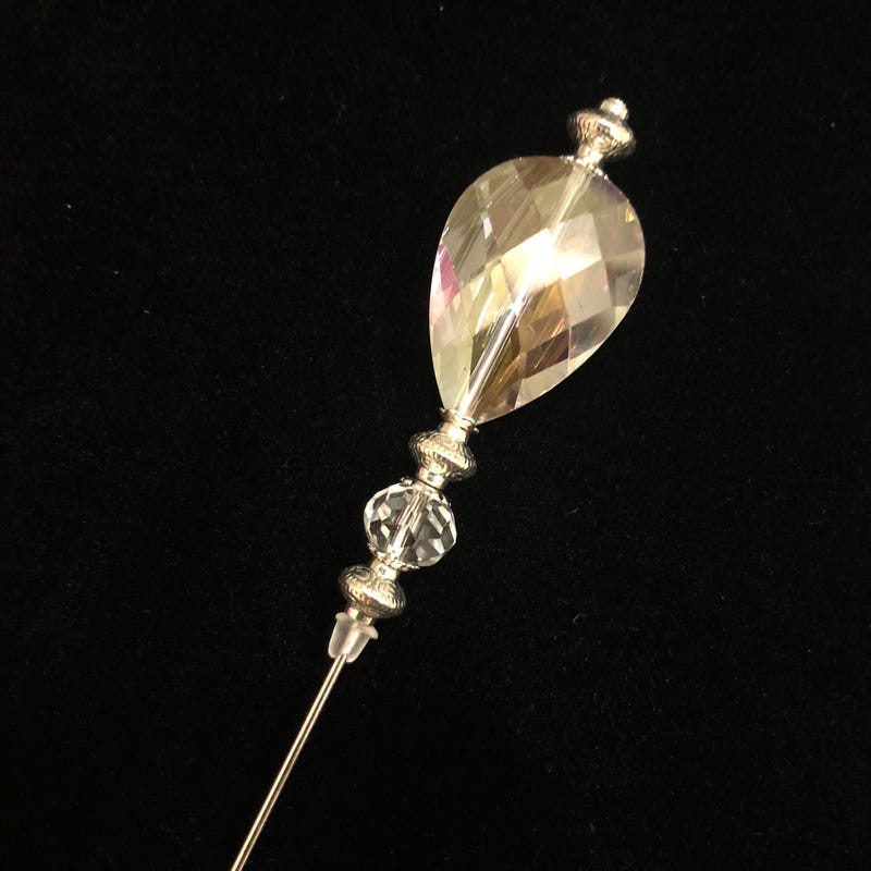 Glass Crystal Pins - Etsy UK