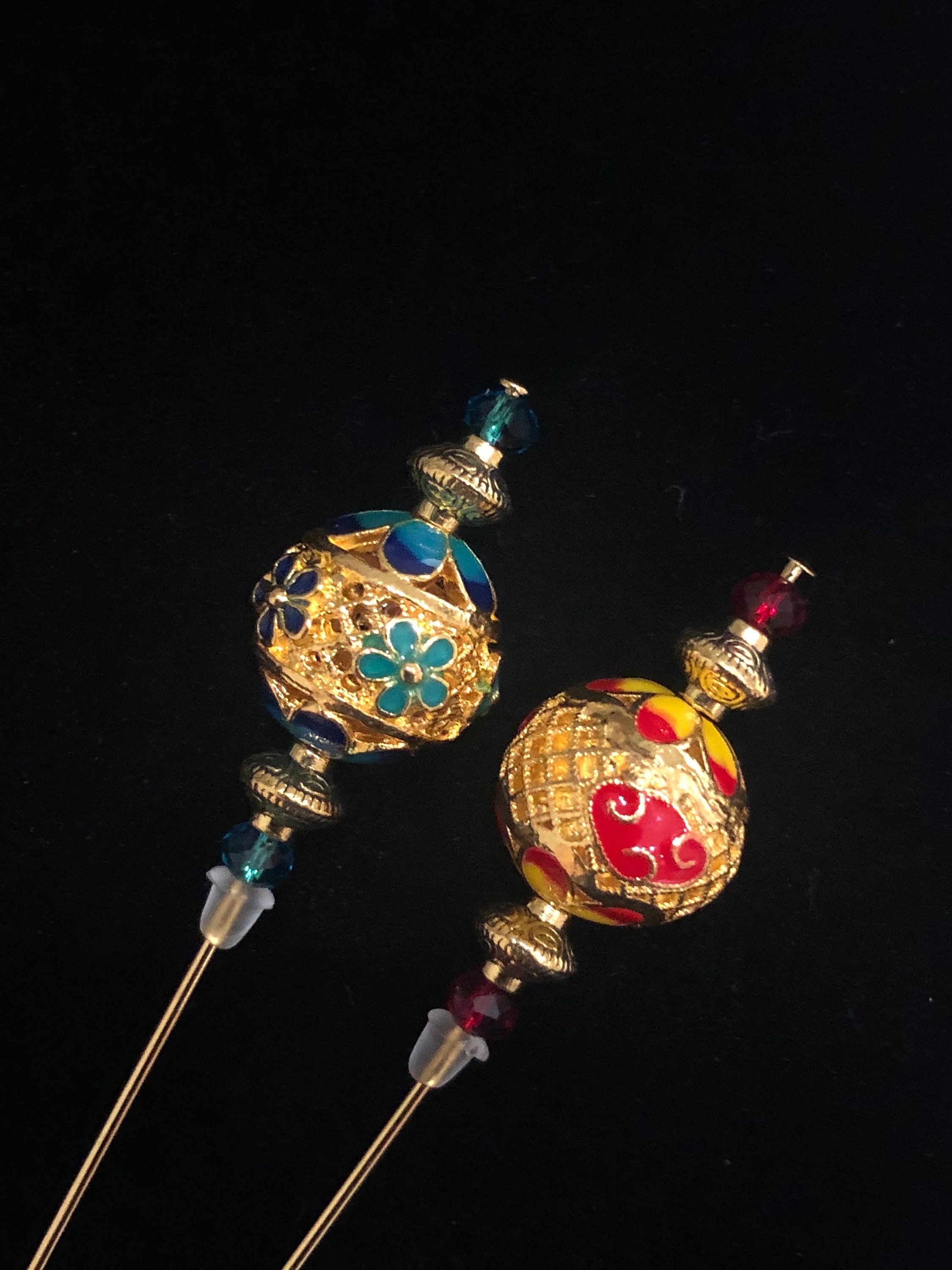 Decorative Gold Hat Pins/lapel Pins /hijab Pins/brooch Pins: 2 ...