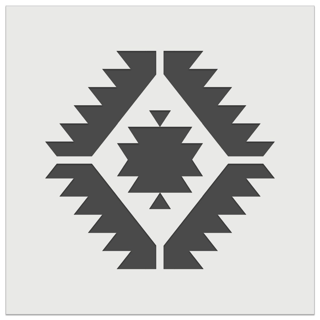 Southwestern Diamond Triangle Pattern Wall Cookie DIY Craft Reusable ...