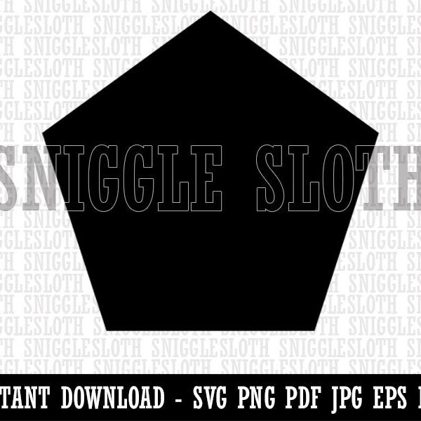 Pentagon Svg - Etsy