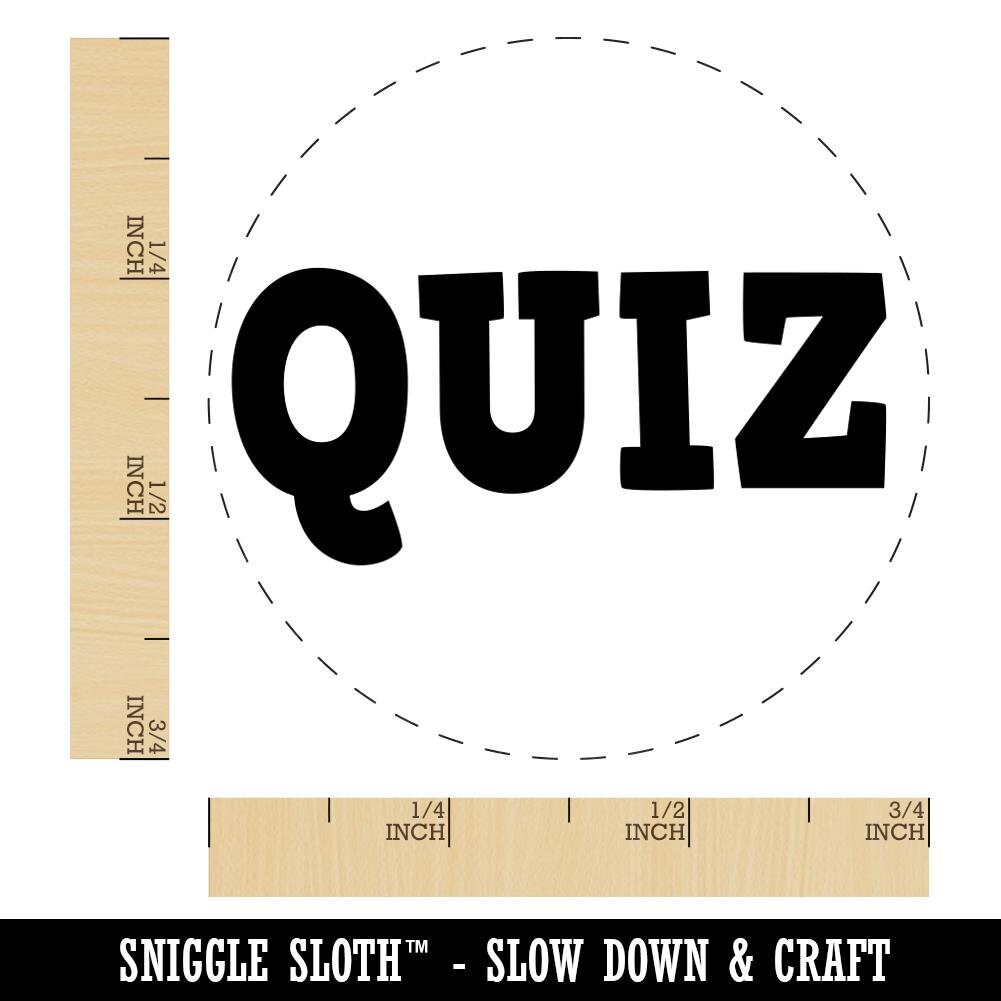 Quiz Fun Text Rubber Stamp for Stamping Crafting Planners - Etsy