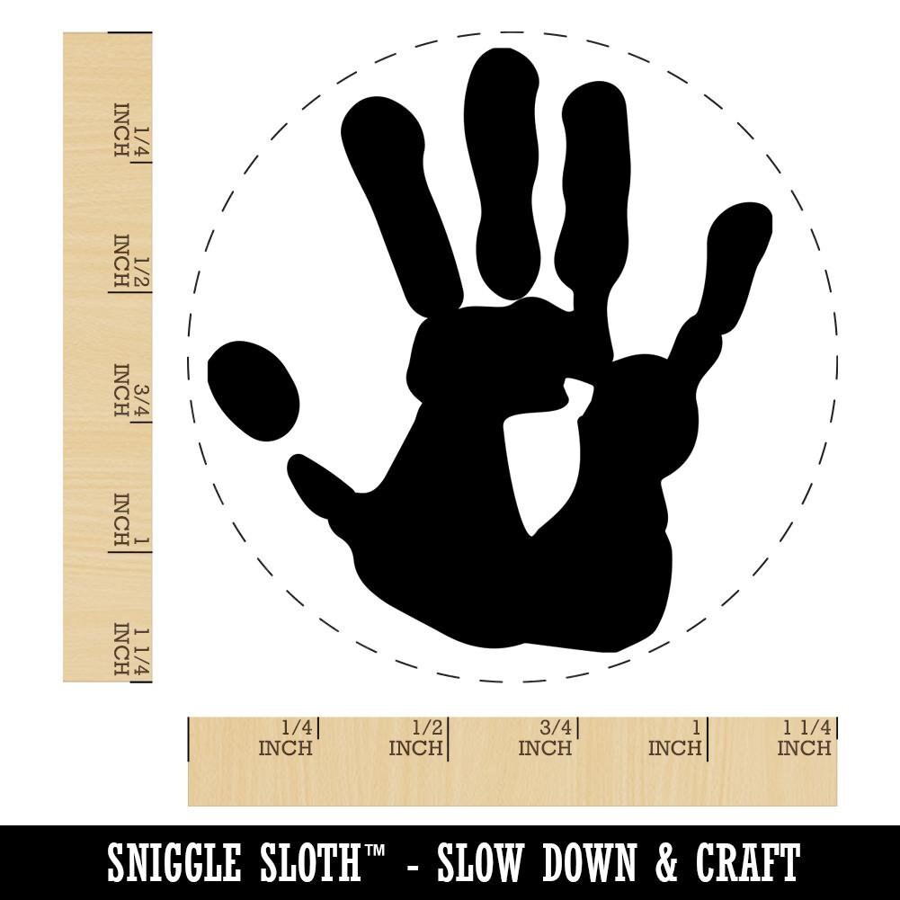 Hand Print Rubber Stamp for Stamping Crafting Planners - Etsy