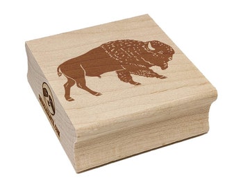 Rubber Stamp Buffalo Bison Animal Stamping Supplies - Etsy