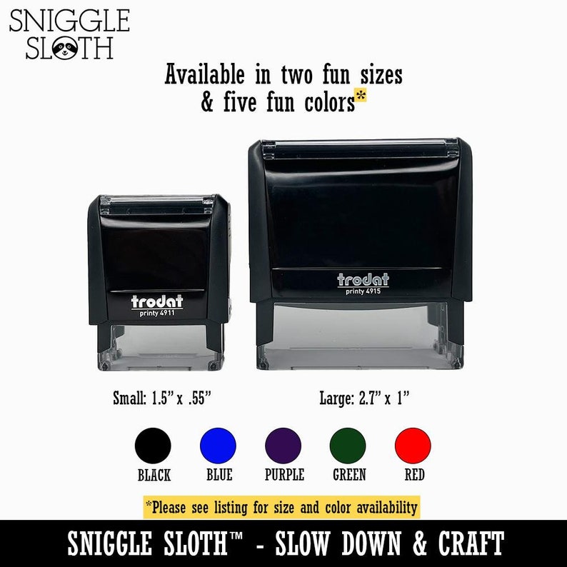 Past Due Double Line Border Billing Payment Self-Inking Rubber | Etsy