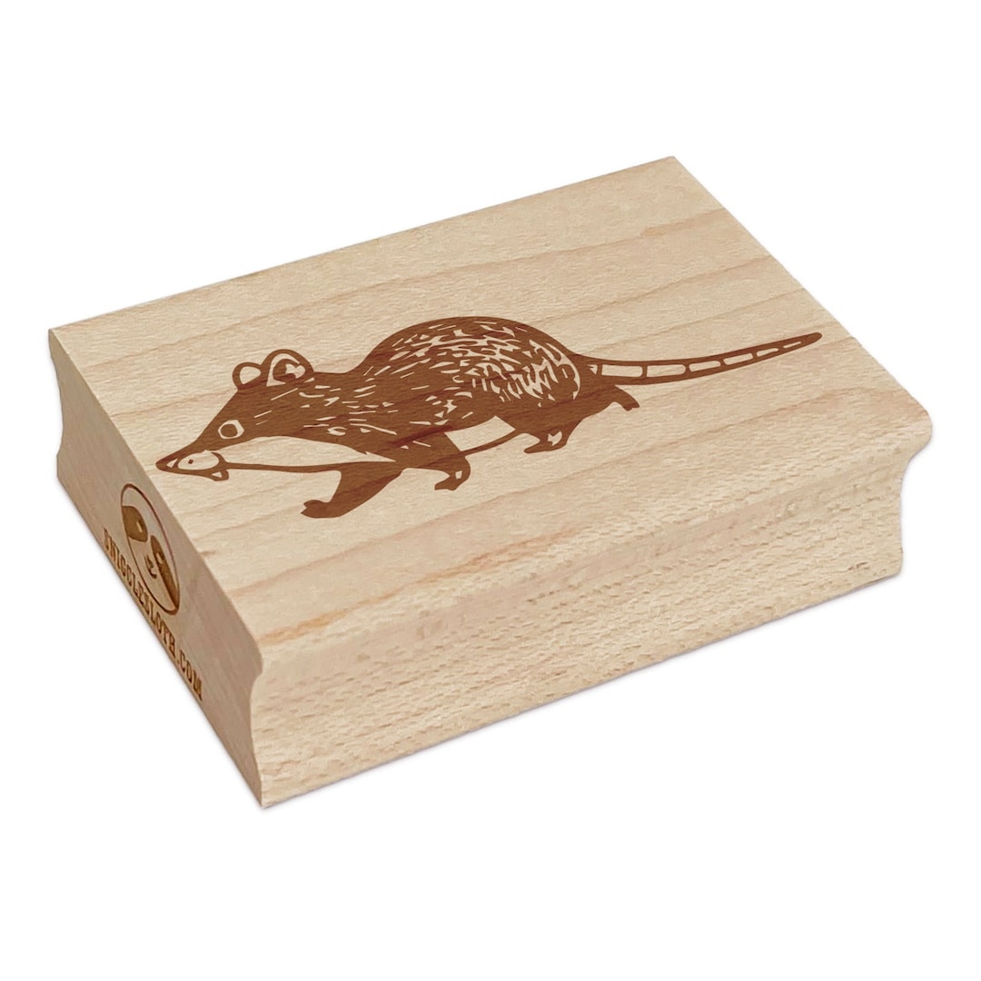 Cute Chubby Rat Walking Rectangle Rubber Stamp for Stamping - Etsy