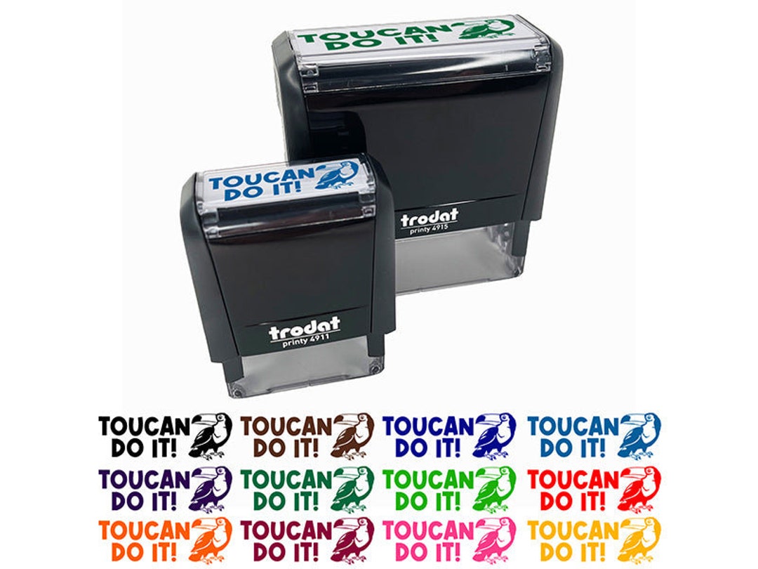 Toucan You Can Do It Teacher Student School Self-inking Rubber Stamp ...
