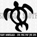 Honu Hawaiian Sea Turtle Clipart Instant Digital Download SVG EPS PNG ...