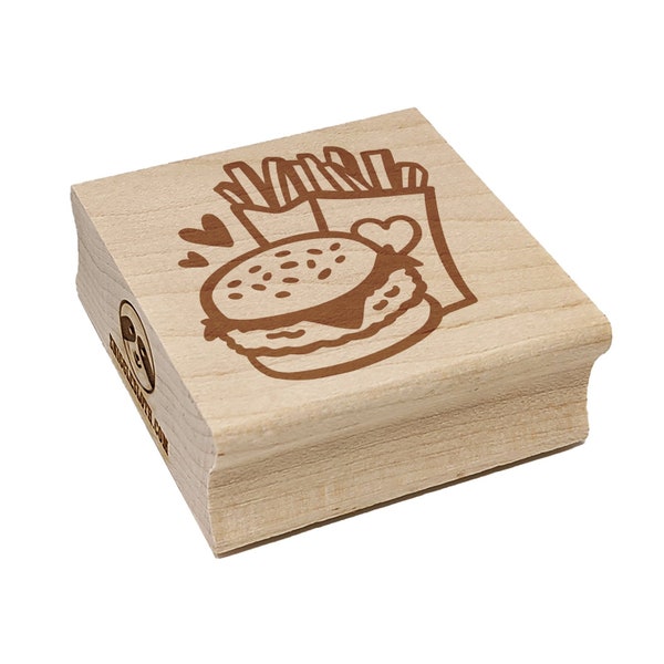 Burger Stamp - Etsy