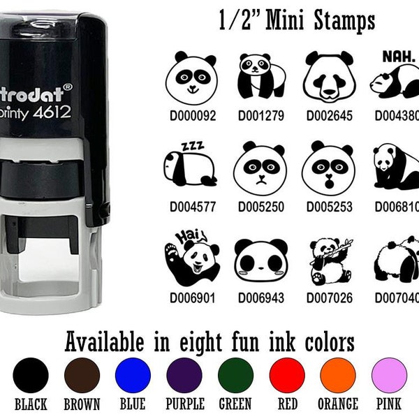 Panda Stamp - Etsy