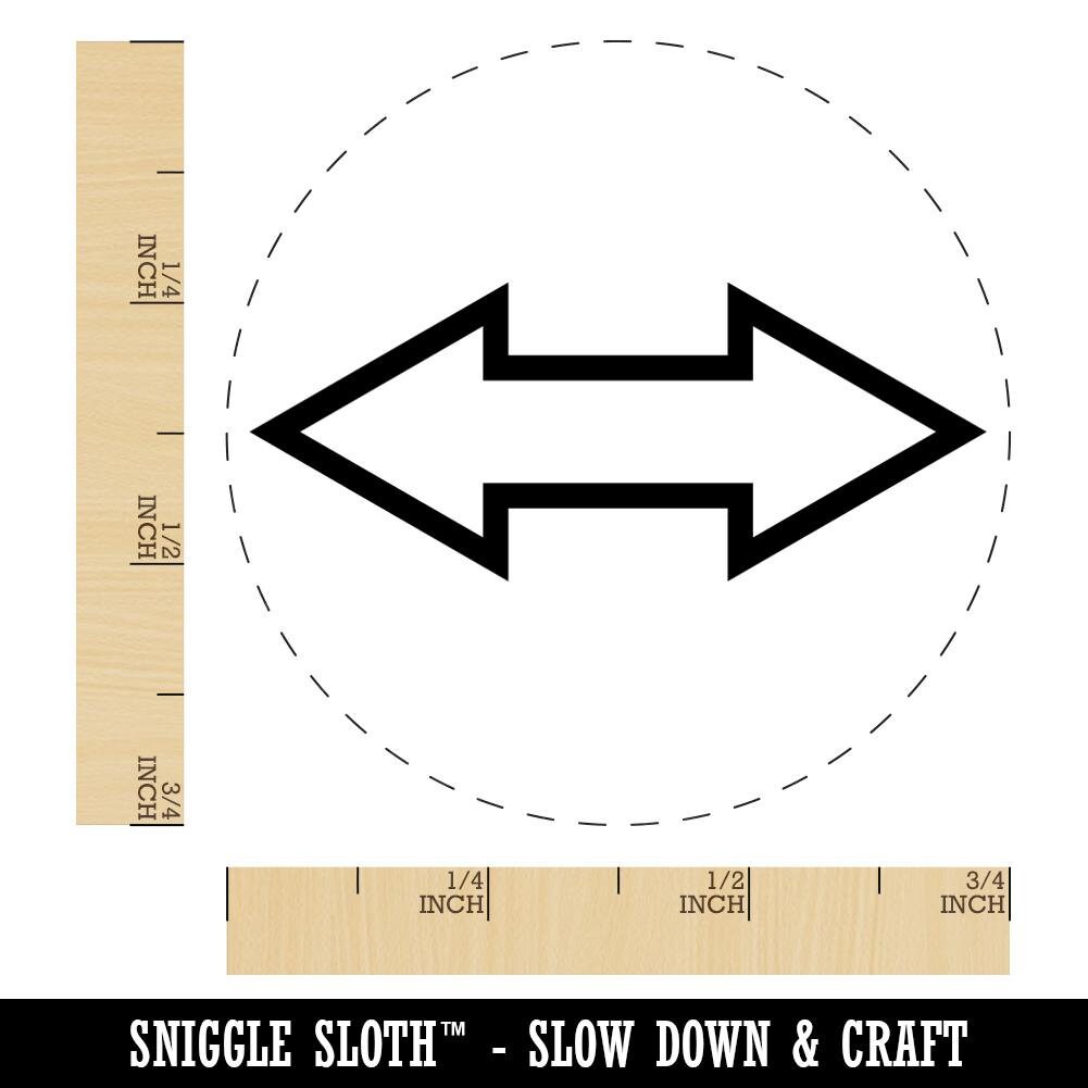 Double Arrow Symbol Outline Rubber Stamp for Stamping Crafting - Etsy