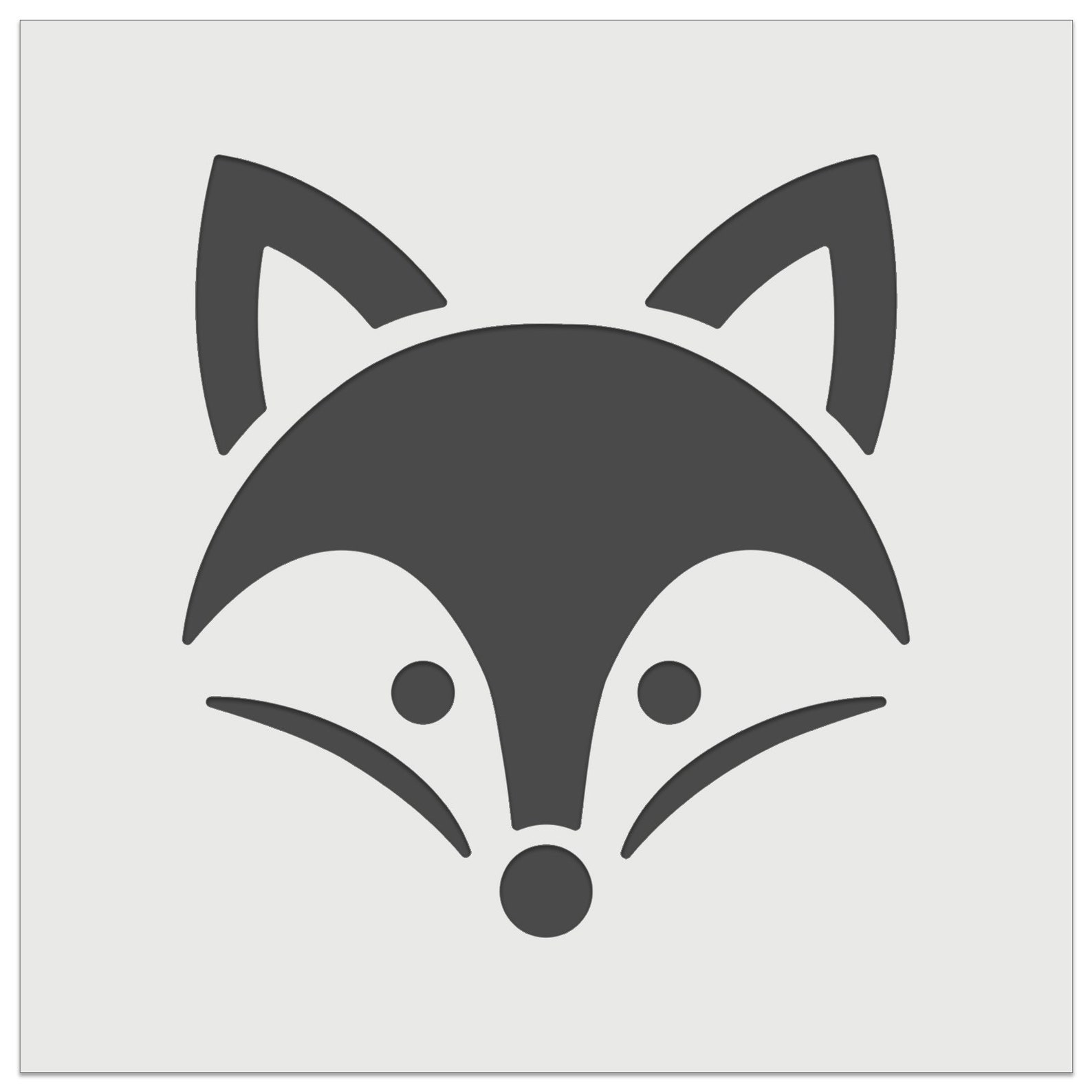 Sweet Fox Head Face Wall Cookie DIY Craft Reusable Stencil - Etsy