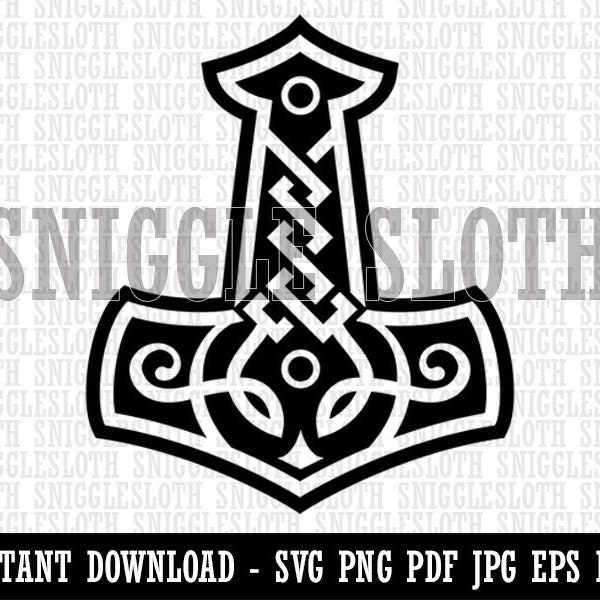 Mjolnir Svg - Etsy