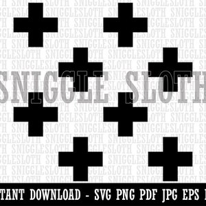 Swiss Cross Repeating Pattern Clipart Instant Digital Download SVG EPS ...