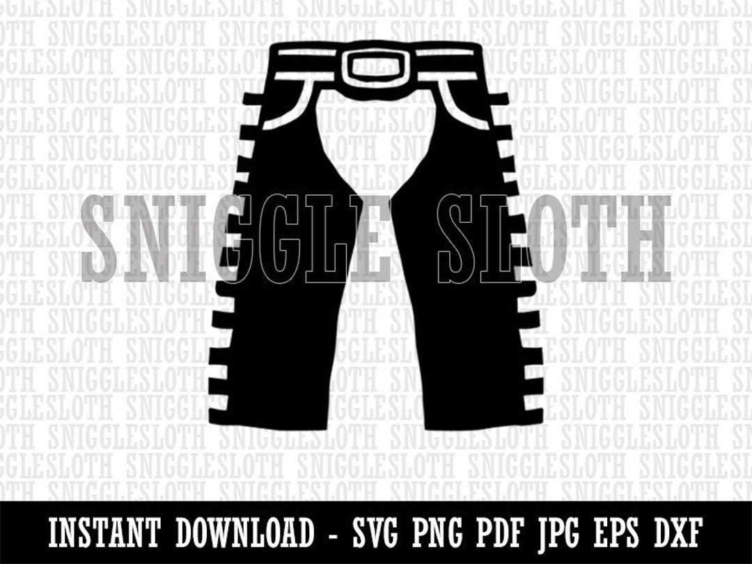 Cowboy Rodeo Hose Chaps Chaparreras Clipart Digital Download SVG EPS ...