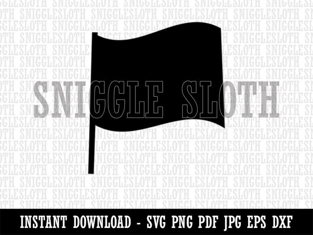 Waving Flag Solid Clipart Instant Digital Download SVG EPS PNG Pdf Ai ...