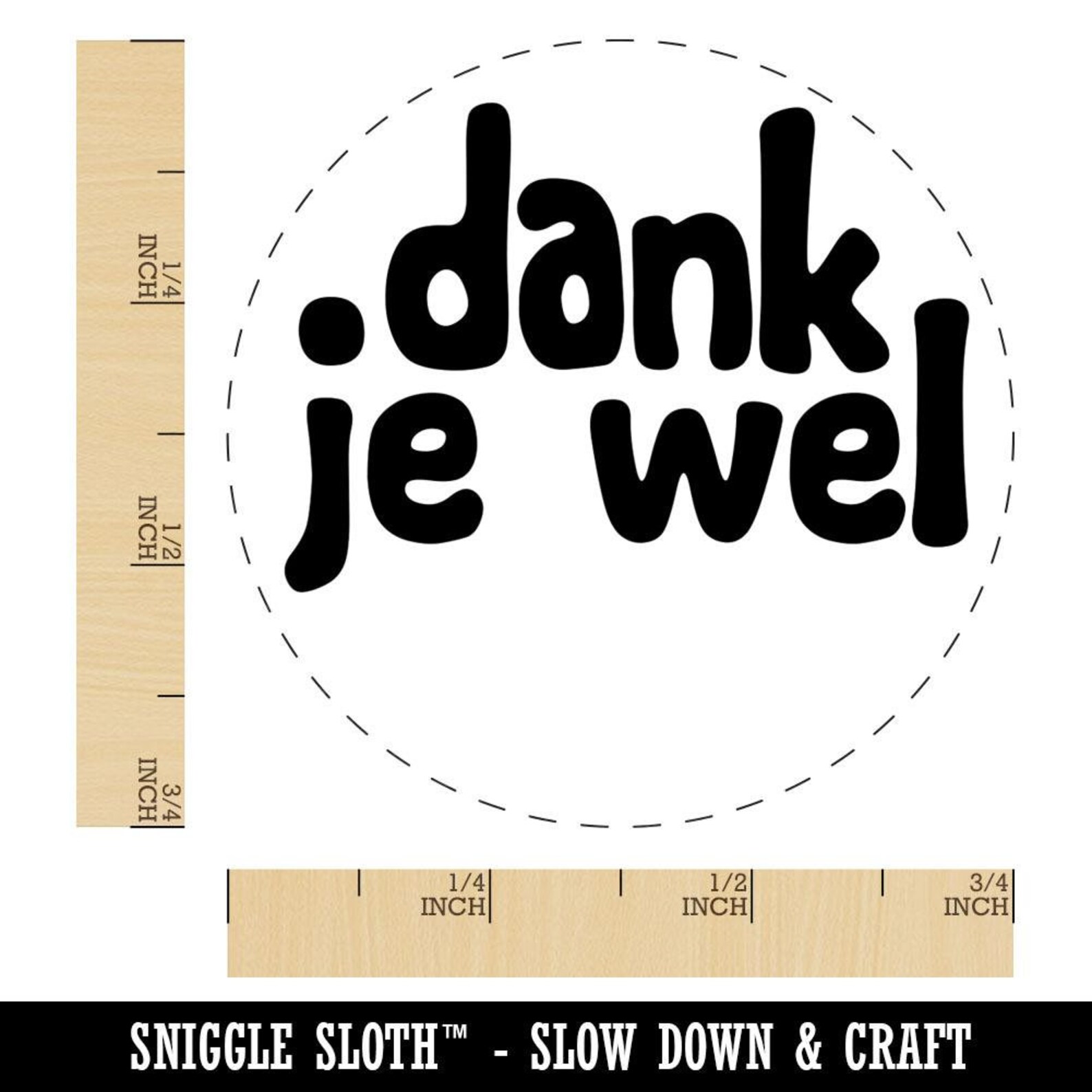 Dank Je Wel Dutch Thank You Very Much Rubber Stamp for | Etsy