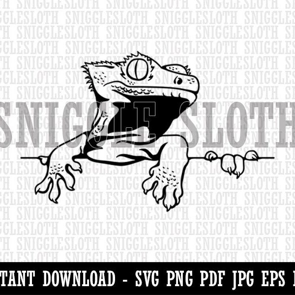 Svg Crested Gecko Silhouette - Etsy