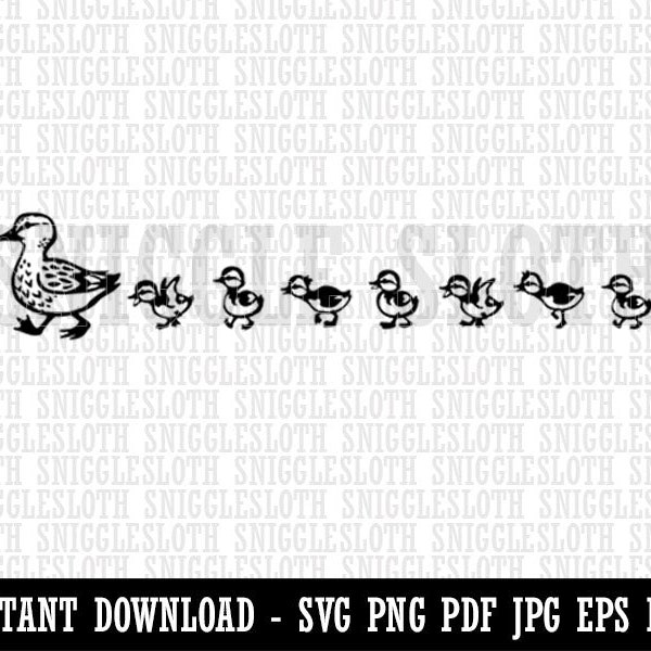 Duck and Ducklings - Etsy