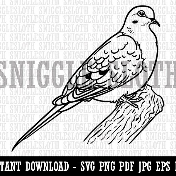 Mourning Dove Svg - Etsy