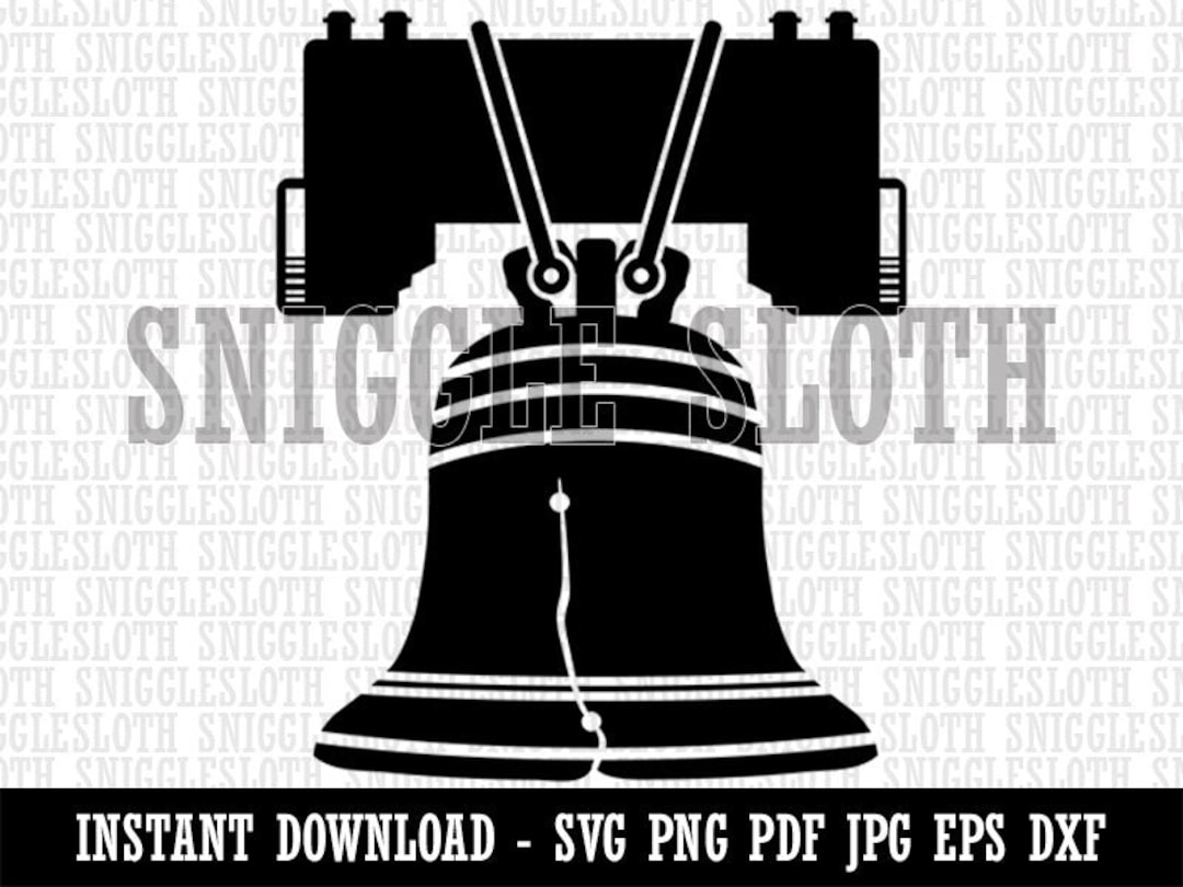 Liberty Bell Philadelphia Landmark USA Clipart Digital Download SVG EPS ...