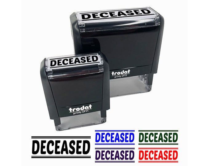 DECEASED Stamp Return to Sender, Forward to Afterlife Self Inking Stamp ...