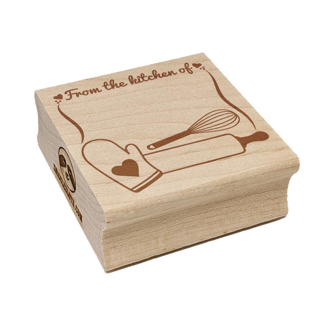 From the Kitchen of Baking Baker Cooking Square Rubber Stamp for ...