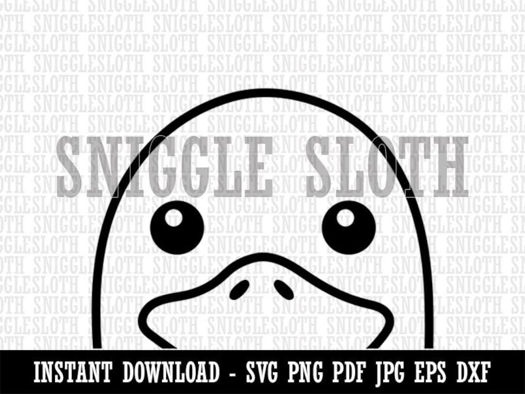 Peeking Duck Goose Clipart Instant Digital Download SVG EPS - Etsy