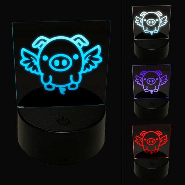 Flying Pig Led Light - Etsy