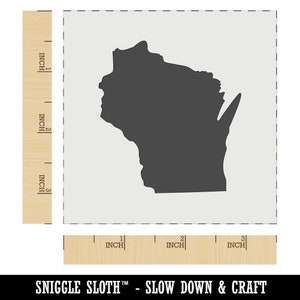 Wisconsin State Silhouette Wall Cookie DIY Craft Reusable Stencil - Etsy