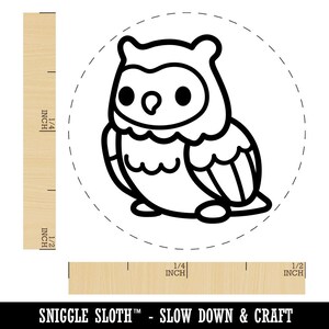 Kawaii Cute Owl Bird Rubber Stamp for Stamping Crafting - Etsy