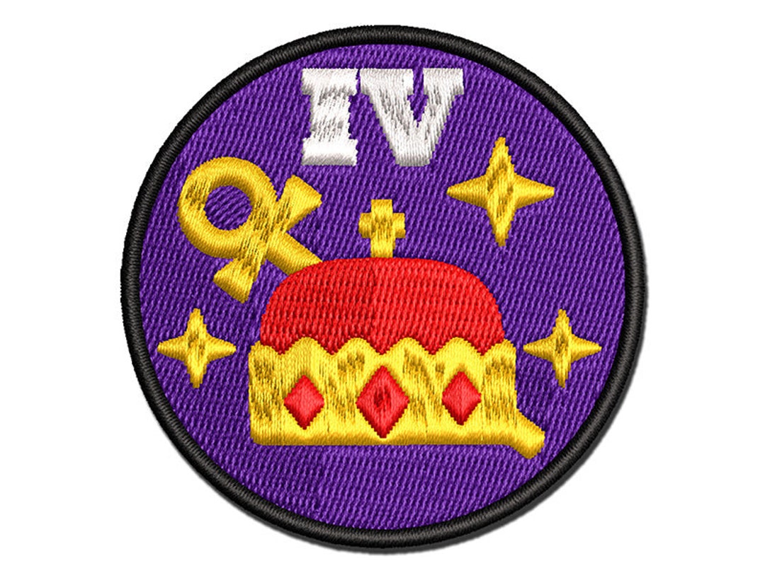 The Emperor Tarot Card Multi-color Embroidered Iron-on or Hook & Loop ...