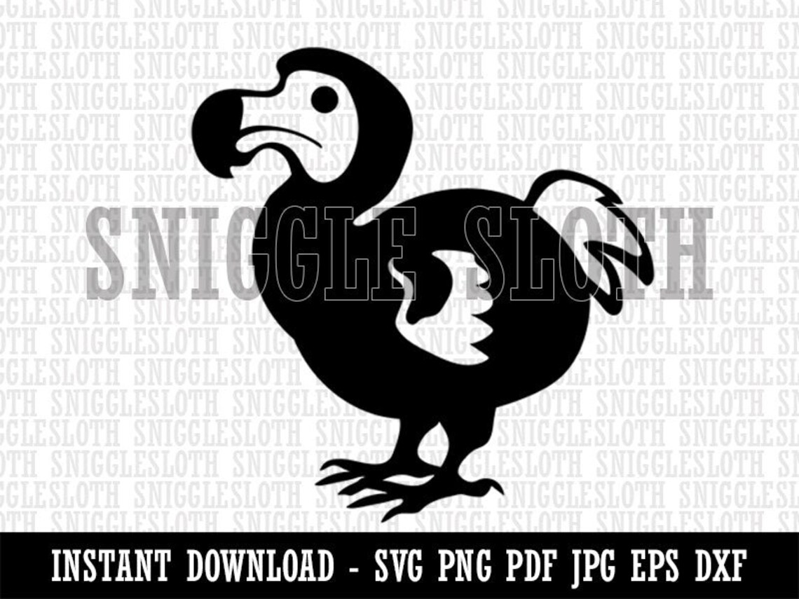Extinct Dodo Bird Clipart Instant Digital Download SVG EPS PNG - Etsy