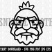 Dwarf Male Character Face Clipart Instant Digital Download SVG EPS PNG ...