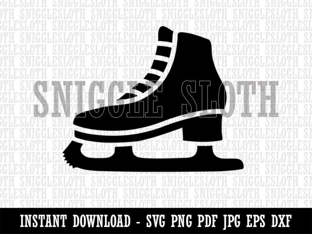 Ice Skate Skating Winter Sport Clipart Instant Digital Download SVG EPS ...