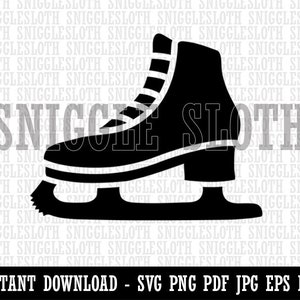 Ice Skate Skating Winter Sport Clipart Instant Digital Download SVG EPS ...