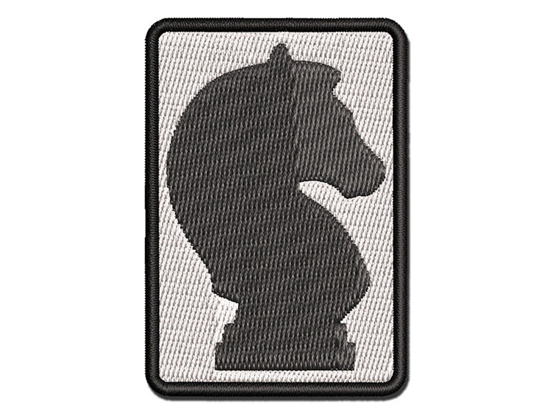 Chess Knight Piece Multi-color Embroidered Iron-on Patch Applique - Etsy